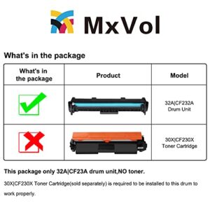 MxVol Compatible Drum Unit Replacement for HP 32A CF232A Drum Yields Up to 23,000 Pages 2-Pack use for HP Laserjet Pro M148dw M203dw M227fdw M118dw M148fdw M227fdn Printer