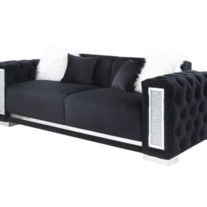 Acme Furniture Trislar Sofas, Black