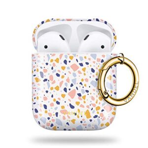 vandel airpod case cover for women. designer apple airpods case for women earpods 2nd generation & 1st gen hard case with aesthetic design case keychain, for women, girls