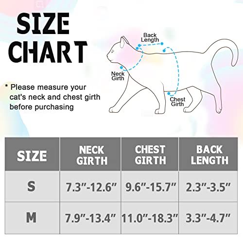 Supet Cat Harness and Leash Escape Proof, Adjustable Breathable Cat Vest Harness with Reflective Trim, Cat Leash and Harness Set for Large Small Cats Kittens Puppies