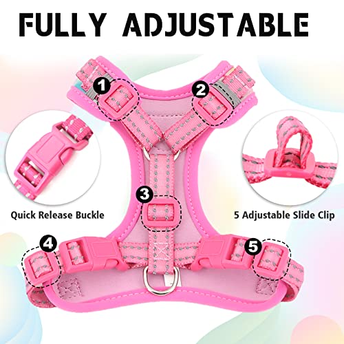 Supet Cat Harness and Leash Escape Proof, Adjustable Breathable Cat Vest Harness with Reflective Trim, Cat Leash and Harness Set for Large Small Cats Kittens Puppies