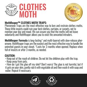 Clothing Clothes Moth Traps - 20 Pack, Sticky Glue Bug Repellent with Pheromone Attractor for Closets Wardrobes Carpet Cabinet Drawers, Safe, Non-Toxic for Indoor