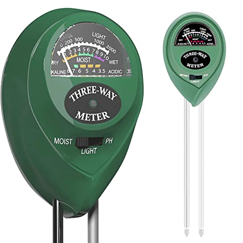 Soil pH Meter,Soil Moisture Meter,Tester Gardening Tool Kits for Garden, Farm, Lawn, Indoor & Outdoor