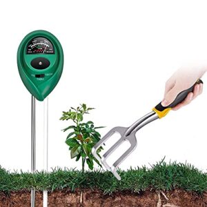 Soil pH Meter,Soil Moisture Meter,Tester Gardening Tool Kits for Garden, Farm, Lawn, Indoor & Outdoor