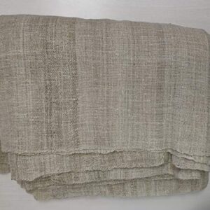 Hemp Handwoven Fabric by Planet Green-400 GSM Natural Color, Handloom Hemp Fabric, Sustainable Himalayan Hemp Fabric, Bulk Price, Width 75 cm and Length 1 Meter