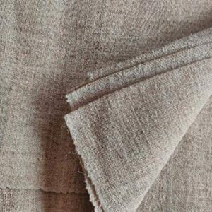 Hemp Handwoven Fabric by Planet Green-400 GSM Natural Color, Handloom Hemp Fabric, Sustainable Himalayan Hemp Fabric, Bulk Price, Width 75 cm and Length 1 Meter