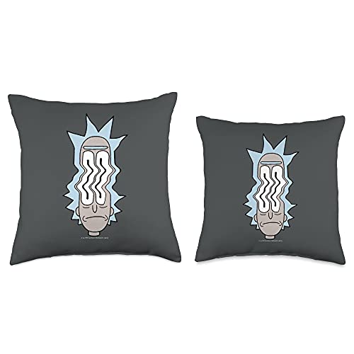 Rick and Morty Rick Waves Throw Pillow, 18x18, Multicolor