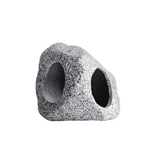 mairuker aquarium hideaway rock cave, stackable ceramic rock caves for aquatic pets to breed,betta fishes cichlid shrimp play hide rest