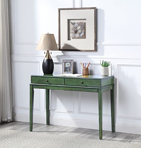 Acme Furniture Manas Writing Desk, Antique Green