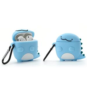 awin case dinosaur case for airpods/airpods 2 case,3d cute cartoon airpod case,3d kawaii character kids teens girls women dinosaur soft silicone case for airpods case/airpods 2 case (dinosaur)