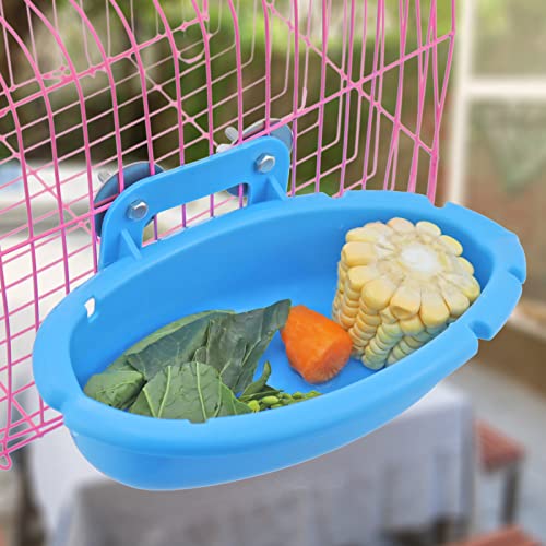 Mygeromon Bird Bath for Cage- Small Tub Bowl for Hang Inside Cage Birdbath Shower for Parrot/Parakeets/Cockatiels/Canary/Budgerigar (Blue)