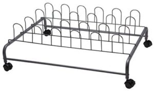 dormco suprima - gray underbed shoe holder with wheels