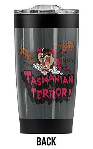 Logovision Looney Tunes Taz Terror Stainless Steel Tumbler 20 oz Coffee Travel Mug/Cup, Vacuum Insulated & Double Wall with Leakproof Sliding Lid | Great for Hot Drinks and Cold Beverages