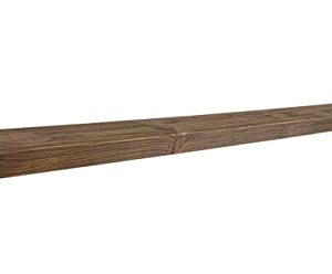 Joel's Antiques Floating Wall Shelf - 72-Inch Wood Decor & Long Shelf for Fireplace Mantel, Bookshelf, & Farmhouse - Wall-Mounted Rustic Stand, Wooden Hanging Display - Medium Brown, 72" x 6" x 2"