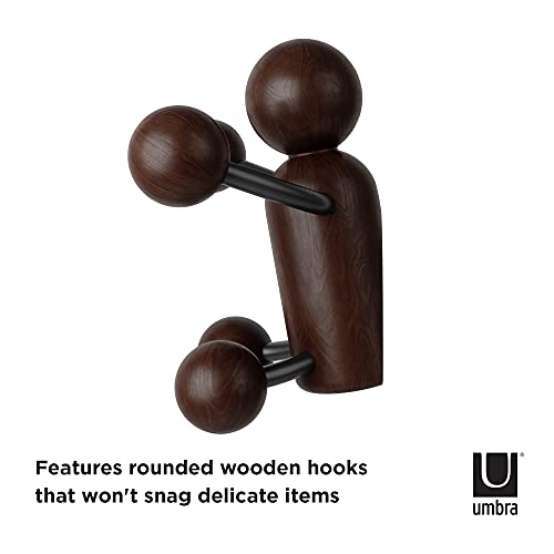 Umbra Woody Wall Hook Black/Walnut