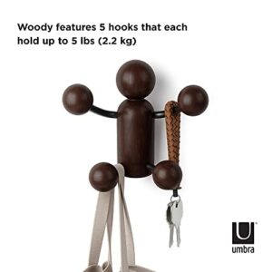 Umbra Woody Wall Hook Black/Walnut