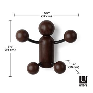 Umbra Woody Wall Hook Black/Walnut