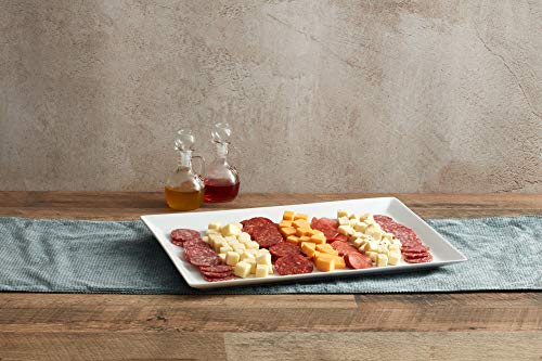 Everyday White by Fitz and Floyd Everyday Serving Platter, 18-Inch