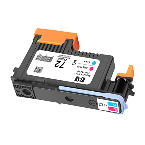 Jalada Remanufactured HP72 Printhead C9383A with New Updated Chips Replacement for HP Designjet T610 T620 T770 T790 T1100 T1120 1200 T1300 T2300 Printers (Magenta/Cyan)