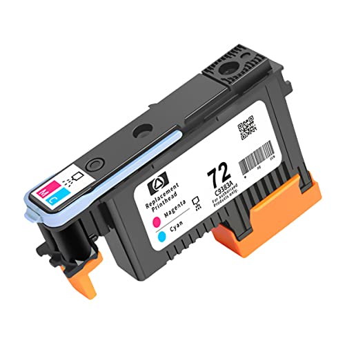 Jalada Remanufactured HP72 Printhead C9383A with New Updated Chips Replacement for HP Designjet T610 T620 T770 T790 T1100 T1120 1200 T1300 T2300 Printers (Magenta/Cyan)