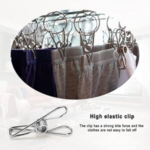 Onlup Rotating Sock Drying Rack, 40 Clips Underwear Bra Drying Rack, 4mm Thick Stainless Steel Laundry Hanger