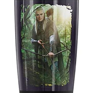 The Lord of The Rings Legolas Stainless Steel Tumbler 20 oz Coffee Travel Mug/Cup, Vacuum Insulated & Double Wall with Leakproof Sliding Lid | Great for Hot Drinks and Cold Beverages