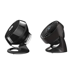 vornado 460 small whole room air circulator fan with 3 speeds, black & 133 compact air circulator fan