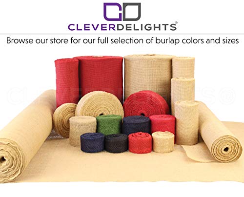 CleverDelights 36" Premium Burlap Roll - 25 Yards - Finished Edges - Tight Weave Natural Jute Burlap Fabric