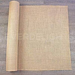 CleverDelights 36" Premium Burlap Roll - 25 Yards - Finished Edges - Tight Weave Natural Jute Burlap Fabric