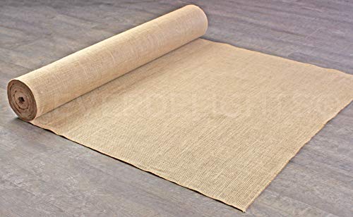 CleverDelights 36" Premium Burlap Roll - 25 Yards - Finished Edges - Tight Weave Natural Jute Burlap Fabric