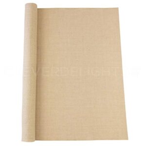 CleverDelights 36" Premium Burlap Roll - 25 Yards - Finished Edges - Tight Weave Natural Jute Burlap Fabric