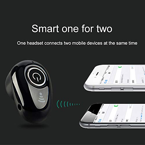 Heave Single Bluetooth V4.1 Earbud,Stereo Wireless in Ear Headphones,Mini Invisible Wireless Headset with Mic,Magnetic Waterproof Sport Earpiece for Car Driving Office Khaki