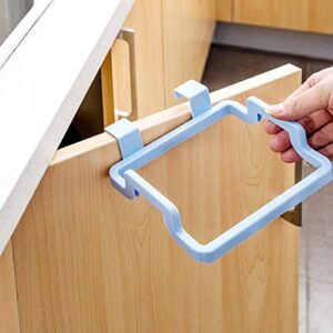 Storage Rack Kitchen Cabinet Door Back Garbage Trash Bag Towel Hanging Holder Rack Organizer