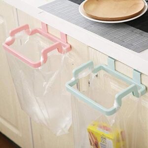 Storage Rack Kitchen Cabinet Door Back Garbage Trash Bag Towel Hanging Holder Rack Organizer