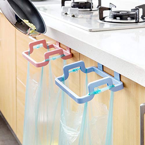 Storage Rack Kitchen Cabinet Door Back Garbage Trash Bag Towel Hanging Holder Rack Organizer