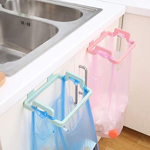 Storage Rack Kitchen Cabinet Door Back Garbage Trash Bag Towel Hanging Holder Rack Organizer