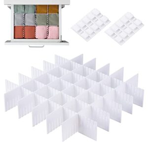 maidmax 15pcs drawer dividers for clothes adjustable drawer organizer for underwear makeup kitchen utensils tools 16” x 2.7” diy dresser drawer separators organizers for bedroom kitchen office