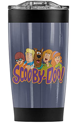 Logovision Scooby Doo Scooby Gang Stainless Steel Tumbler 20 oz Coffee Travel Mug/Cup, Vacuum Insulated & Double Wall with Leakproof Sliding Lid | Great for Hot Drinks and Cold Beverages