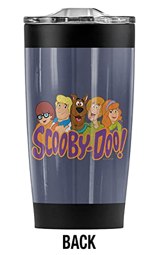 Logovision Scooby Doo Scooby Gang Stainless Steel Tumbler 20 oz Coffee Travel Mug/Cup, Vacuum Insulated & Double Wall with Leakproof Sliding Lid | Great for Hot Drinks and Cold Beverages