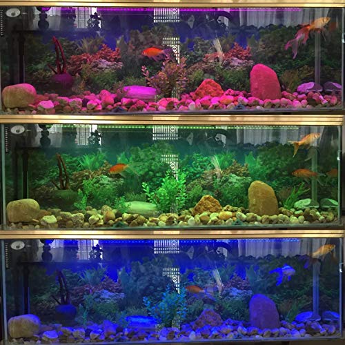 GreenSun LED Aquarium Light, Fish Tank Light with Remote Control, IP68 Submersible Waterproof Strip Bar Light,RGB Color Changing, 3.8 Watts 11inch/28cm