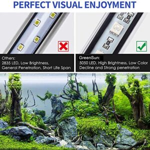 GreenSun LED Aquarium Light, Fish Tank Light with Remote Control, IP68 Submersible Waterproof Strip Bar Light,RGB Color Changing, 3.8 Watts 11inch/28cm