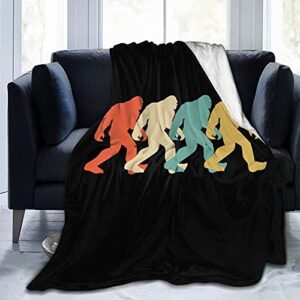 bigfoot flannel fleece throw blankets for bed sofa living room soft blanket warm cozy fluffy throw plush blanket