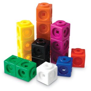 Learning Resources Two-Color Counters, Red/Yellow, Set of 200 & Mathlink Cubes, Educational Counting Toy, Early Math Skills, Set of 100 Cubes