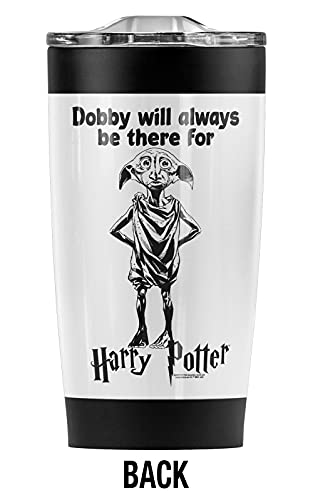 Harry Potter Dobby Will Always Be There Stainless Steel Tumbler 20 oz Coffee Travel Mug/Cup, Vacuum Insulated & Double Wall with Leakproof Sliding Lid | Great for Hot Drinks and Cold Beverages