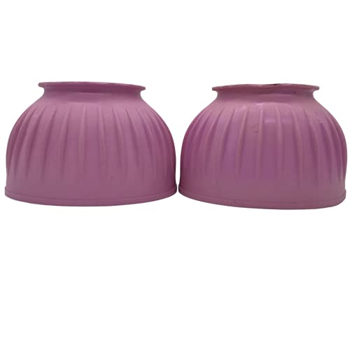 Couvre: Pair of Horse Hoof Protector European Style Baby Pink Color. (M)