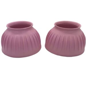 Couvre: Pair of Horse Hoof Protector European Style Baby Pink Color. (M)