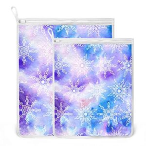 winter decorative snowflakes laundry mesh bag delicates lingerie laundry wash bag heavy duty with zipper laundry net bags for apartment dorm family laundromat