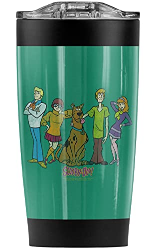 Logovision Scooby-Doo Scooby Gang Stainless Steel Tumbler 20 oz Coffee Travel Mug/Cup, Vacuum Insulated & Double Wall with Leakproof Sliding Lid | Great for Hot Drinks and Cold Beverages