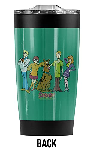 Logovision Scooby-Doo Scooby Gang Stainless Steel Tumbler 20 oz Coffee Travel Mug/Cup, Vacuum Insulated & Double Wall with Leakproof Sliding Lid | Great for Hot Drinks and Cold Beverages