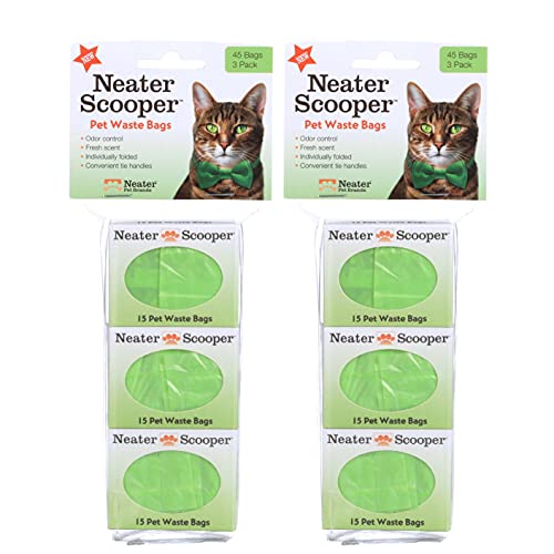 Neater Pet Brands Neater Scooper Scoop-to-Bag Cat Litter System Refill Bags (90 Count, Green)